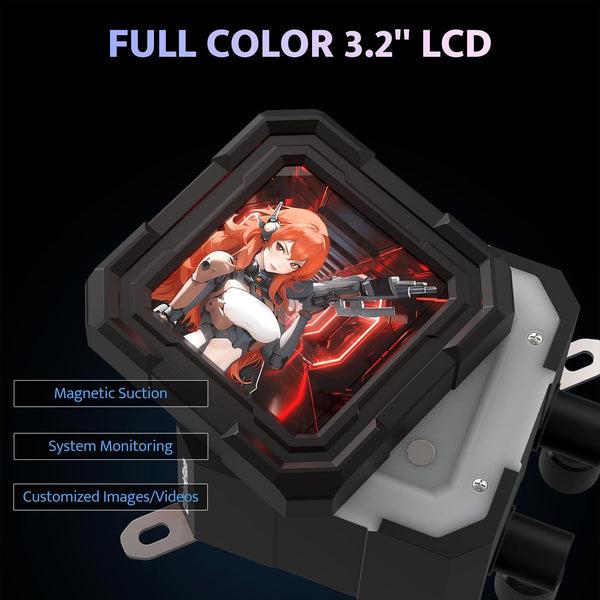 DV360S Liquid CPU Cooler with LCD Screen | darkFlash – darkFlash Official